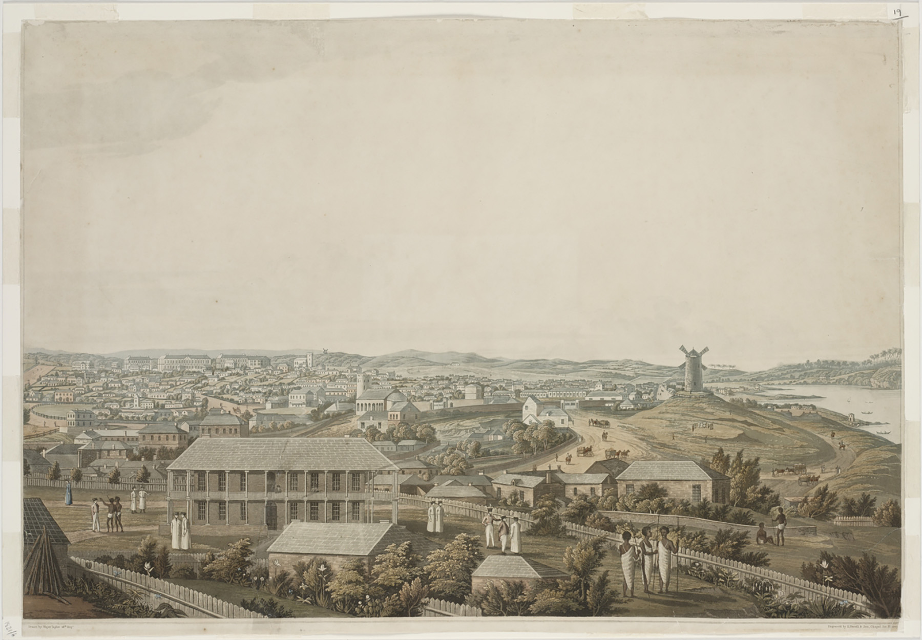 1821 – ‘The entrance of Port Jackson, and part of the town of Sydney ...